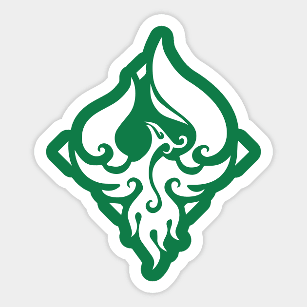 Genshin Impact Xiao Logo - Genshin Impact - Sticker | TeePublic